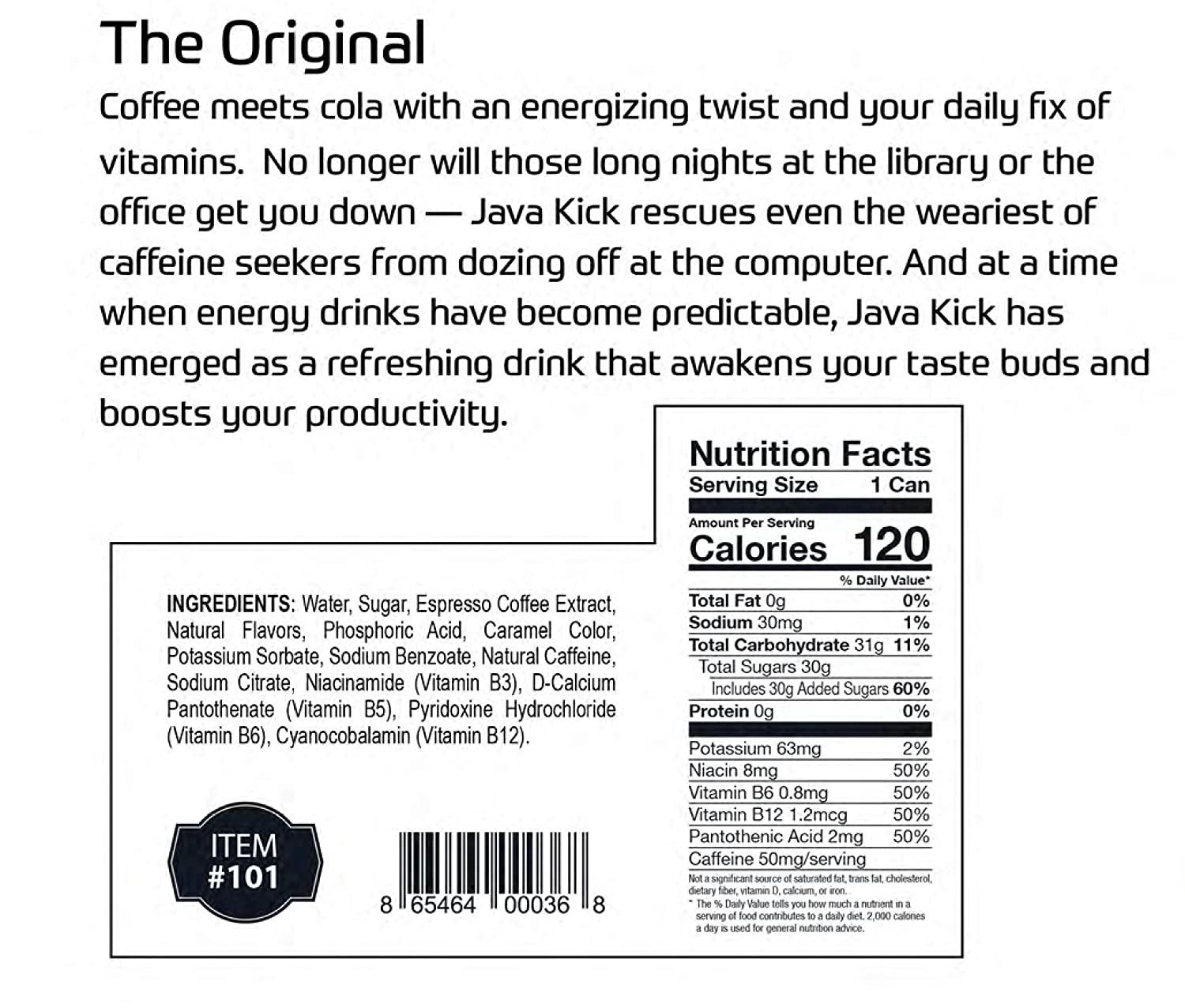 Java Kick JavaKIck. Coffee Cola Fusion-Variety pack of four flavors. 12 ...