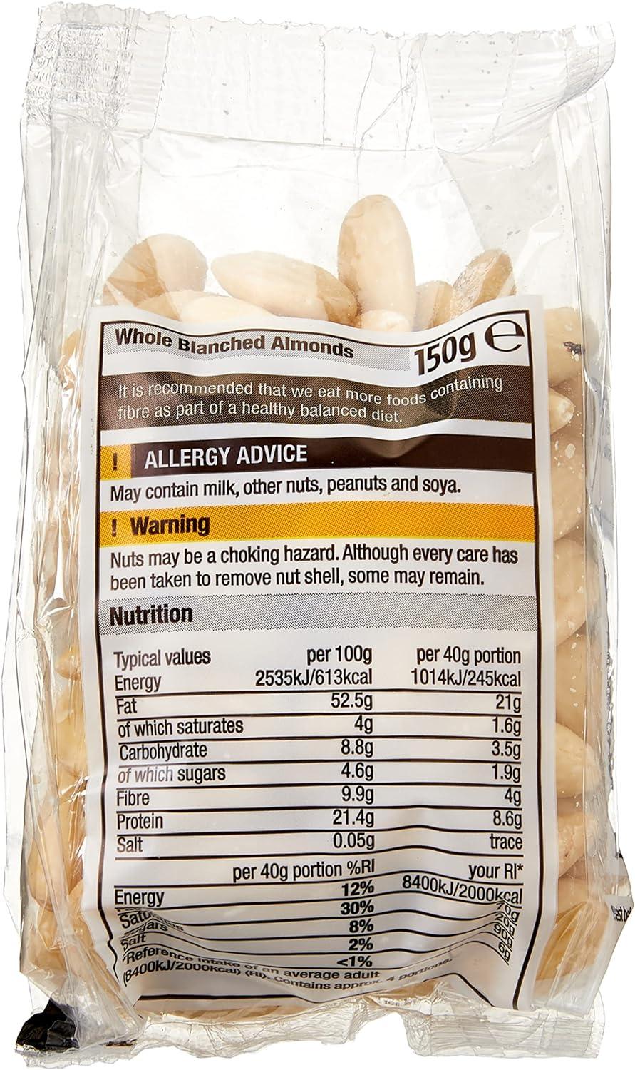 Morrisons Whole Blanched Almonds 150 g x 12 | Buy Now with Express ...