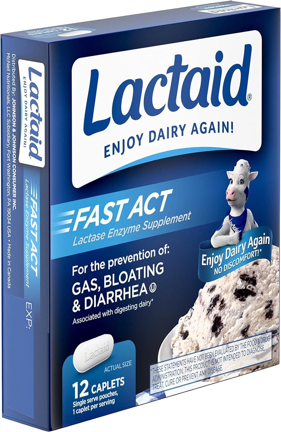 Lactaid Fast Act Twice As Ultra 12 Caplets | Buy Now with Express ...