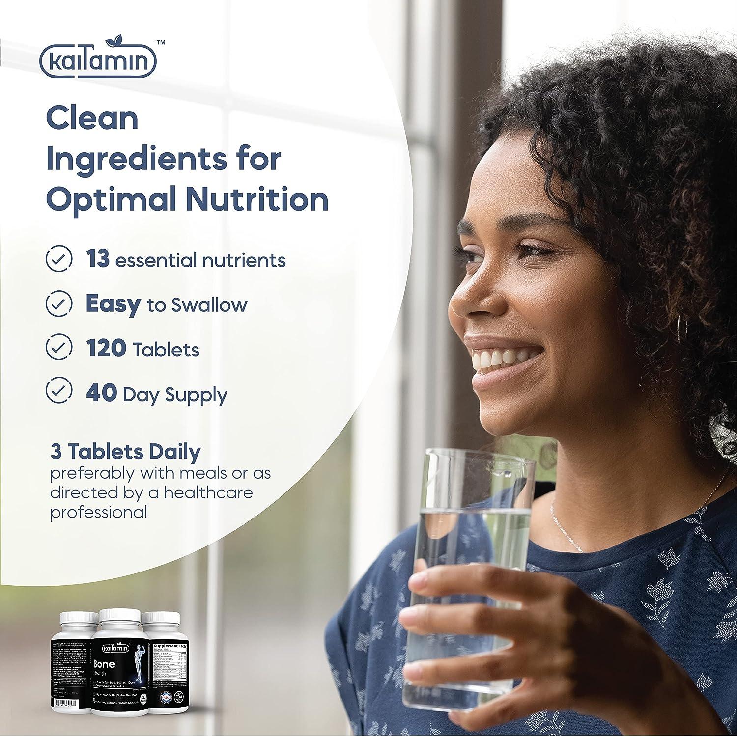 Kaitamin Bone Health Supplement with 13 Key Nutrients - Supports ...