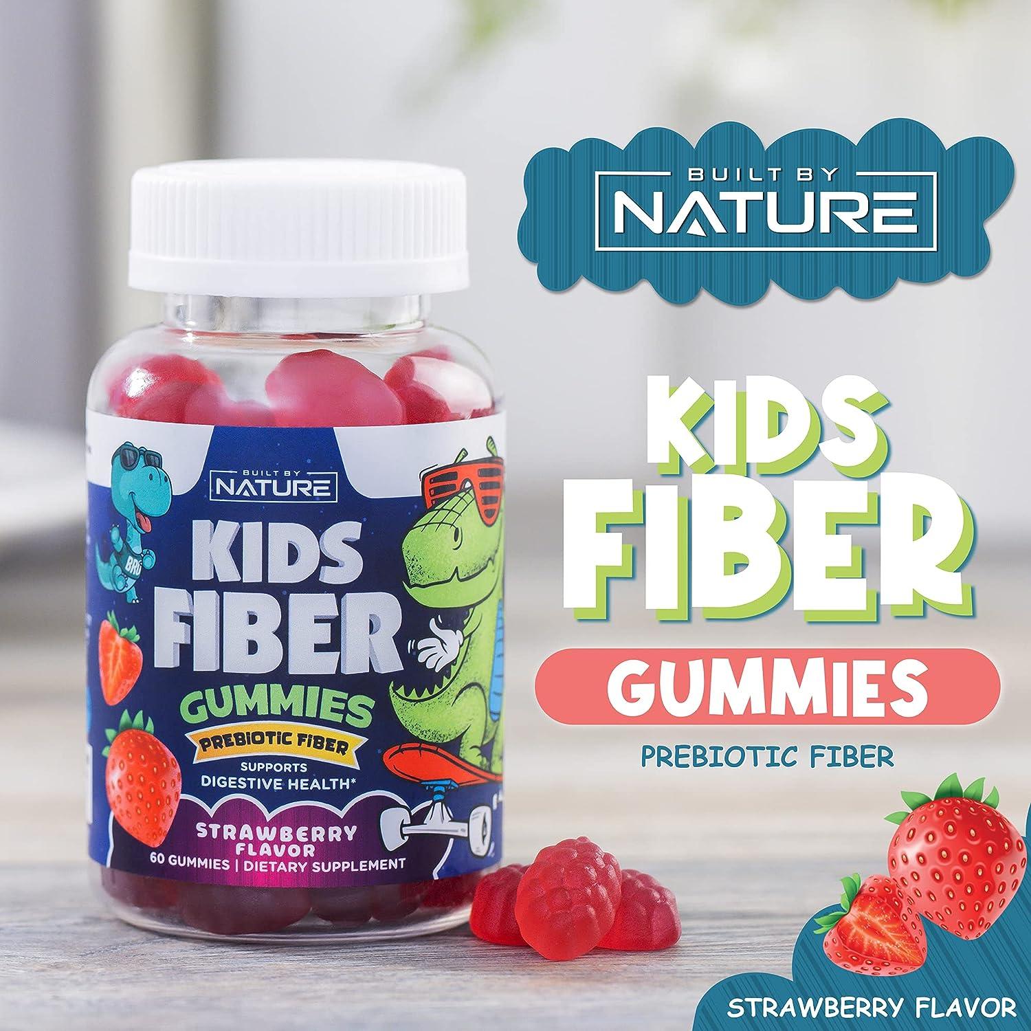 Kids Fiber Gummies - Plant Based Digestive Health Supplement for ...
