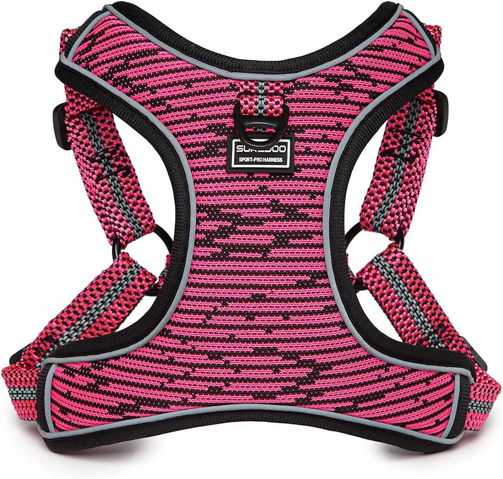 Suredoo Dog Harness for All Sizes - Anti-Pull Reflective Adjustable ...