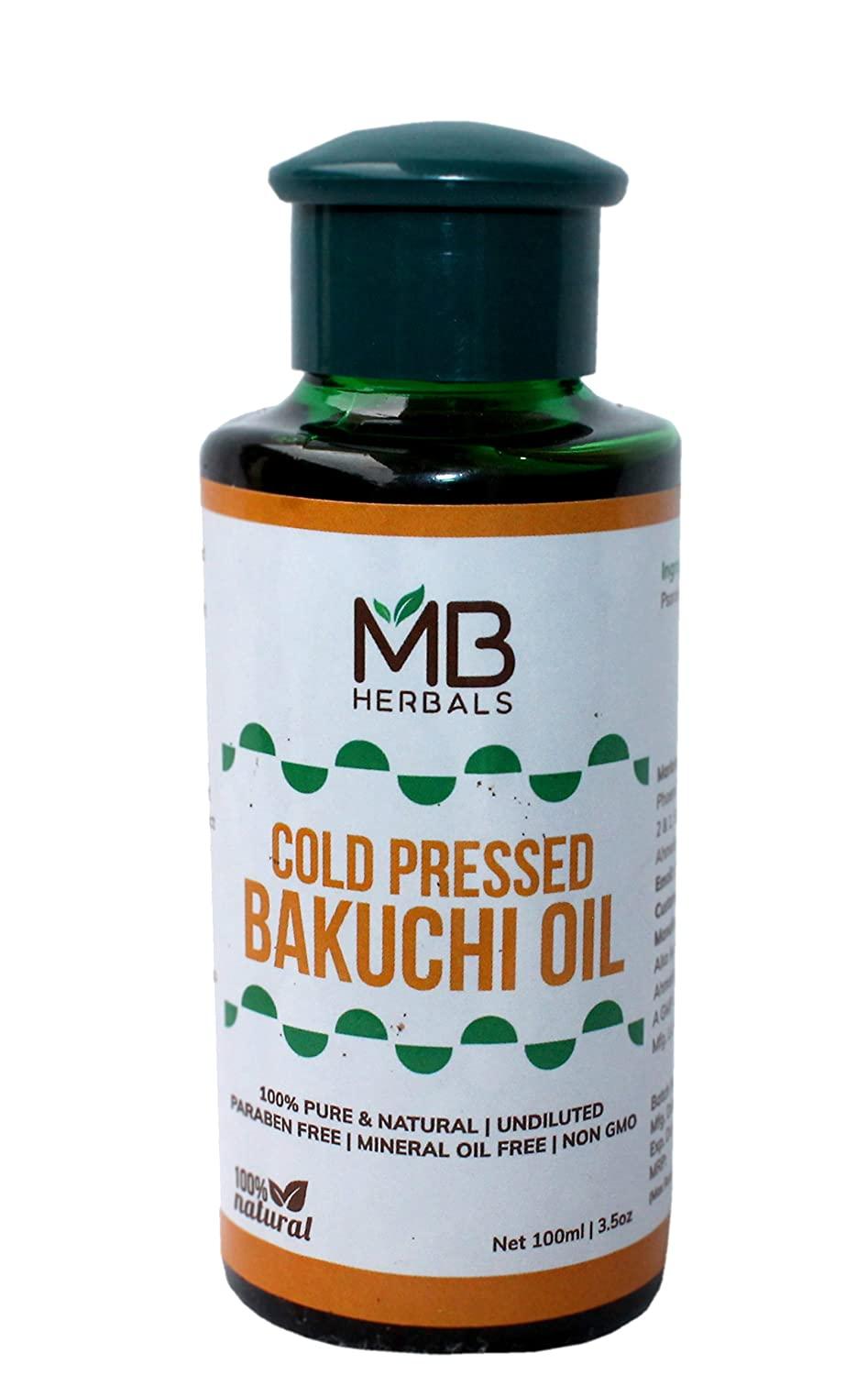 MB Herbals Bakuchi Oil 100ml (3.5 fl.oz) - 100% Pure Psoralea ...
