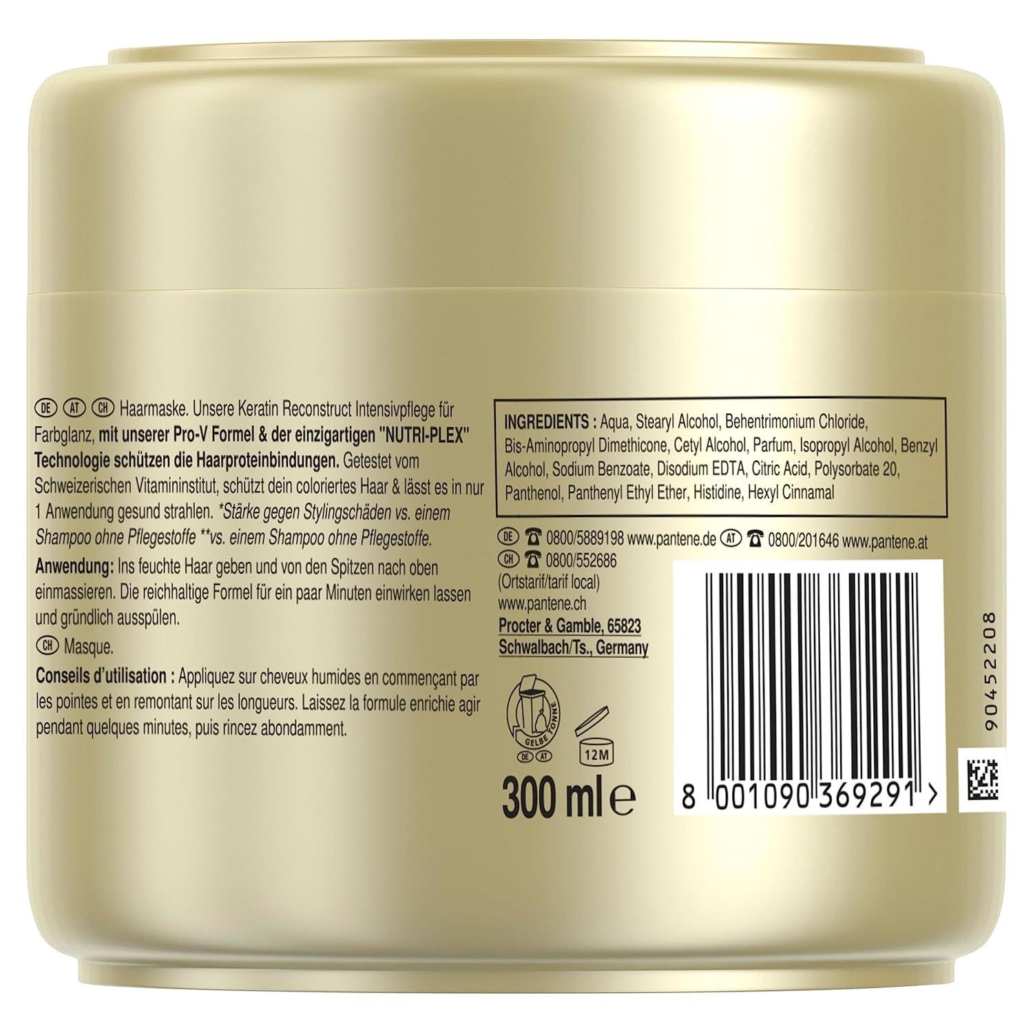 Pantene Pro-V Color Protect Keratin Reconstruct Hair Mask 300ml ...