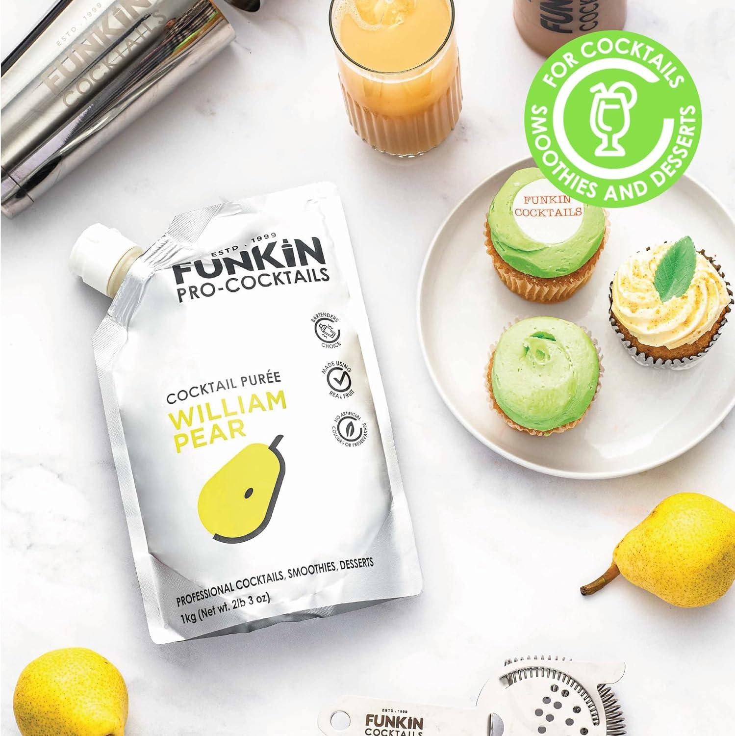 Funkin Pro Pear Fruit Puree 1kg - Premium Quality for Cocktails and ...