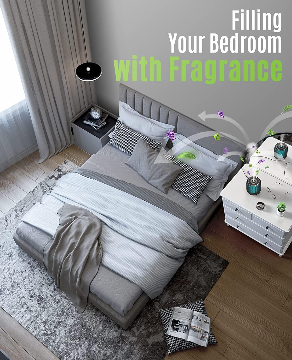 Jack & Rose 140ml Small Diffuser for Home & Office - 7 Color Essential ...