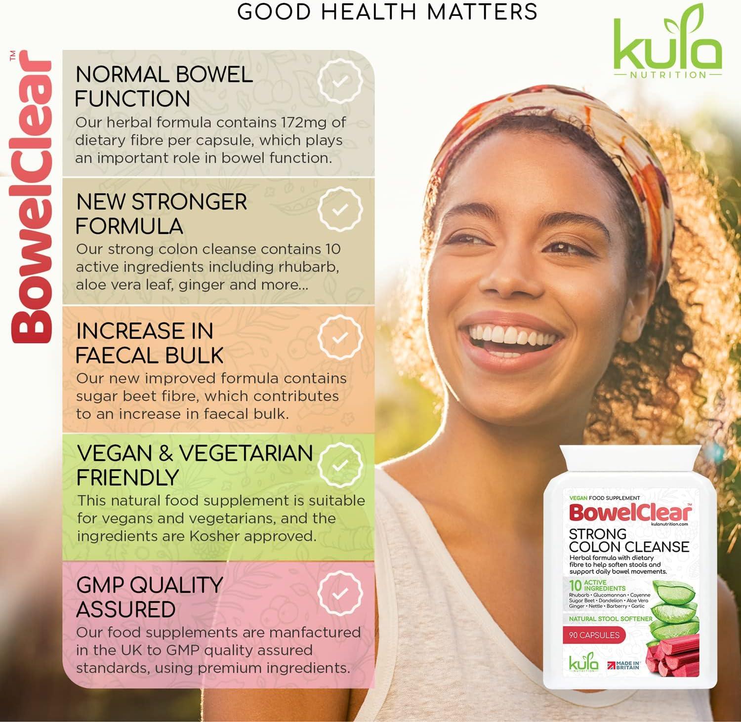BowelClear Strong Colon Cleanse Detox - Natural Laxatives for ...
