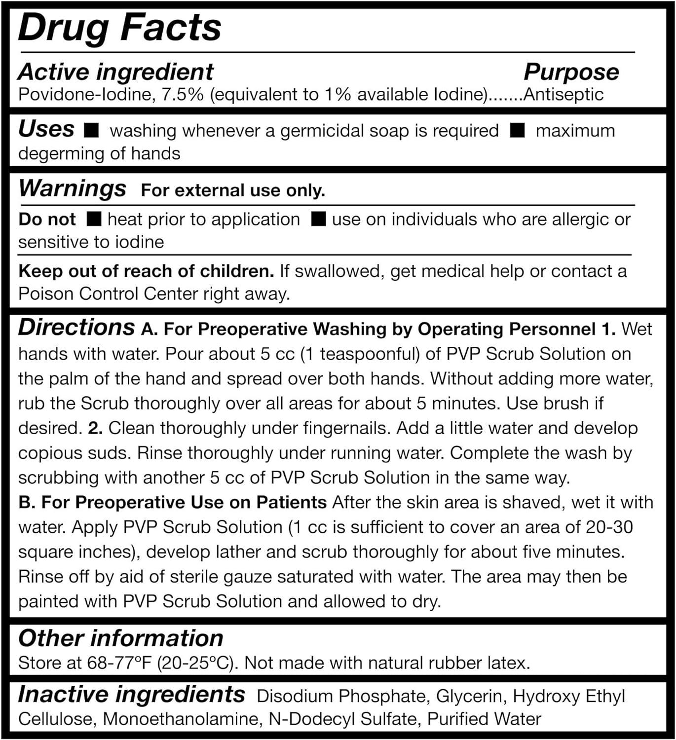 McKesson PVP Scrub Solution USP 7.5% Povidone-Iodine 16 oz - 1 Count ...