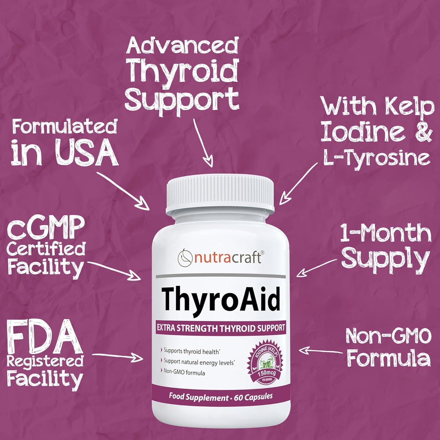 ThyroAid #1 Thyroid Support Supplement | Premium Thyroid Formula ...