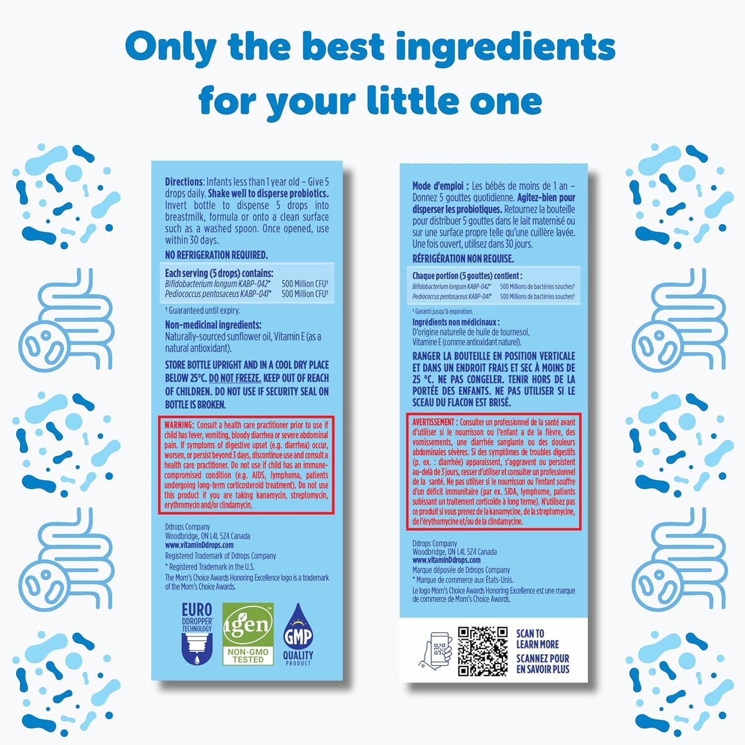 Baby Ddrops Probiotic 150 Drops - Colic Symptom Relief for Newborns and ...