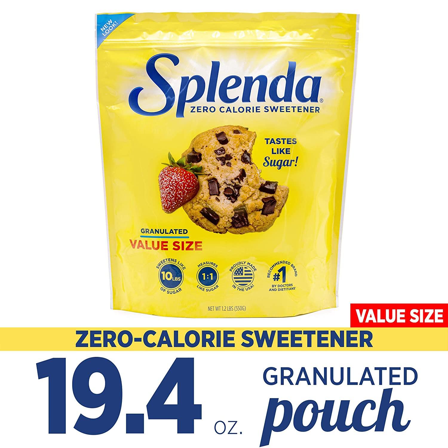 Splenda No Calorie Sweetener Granulated 1.2lb Bag - Pack of 1 | Buy Now ...