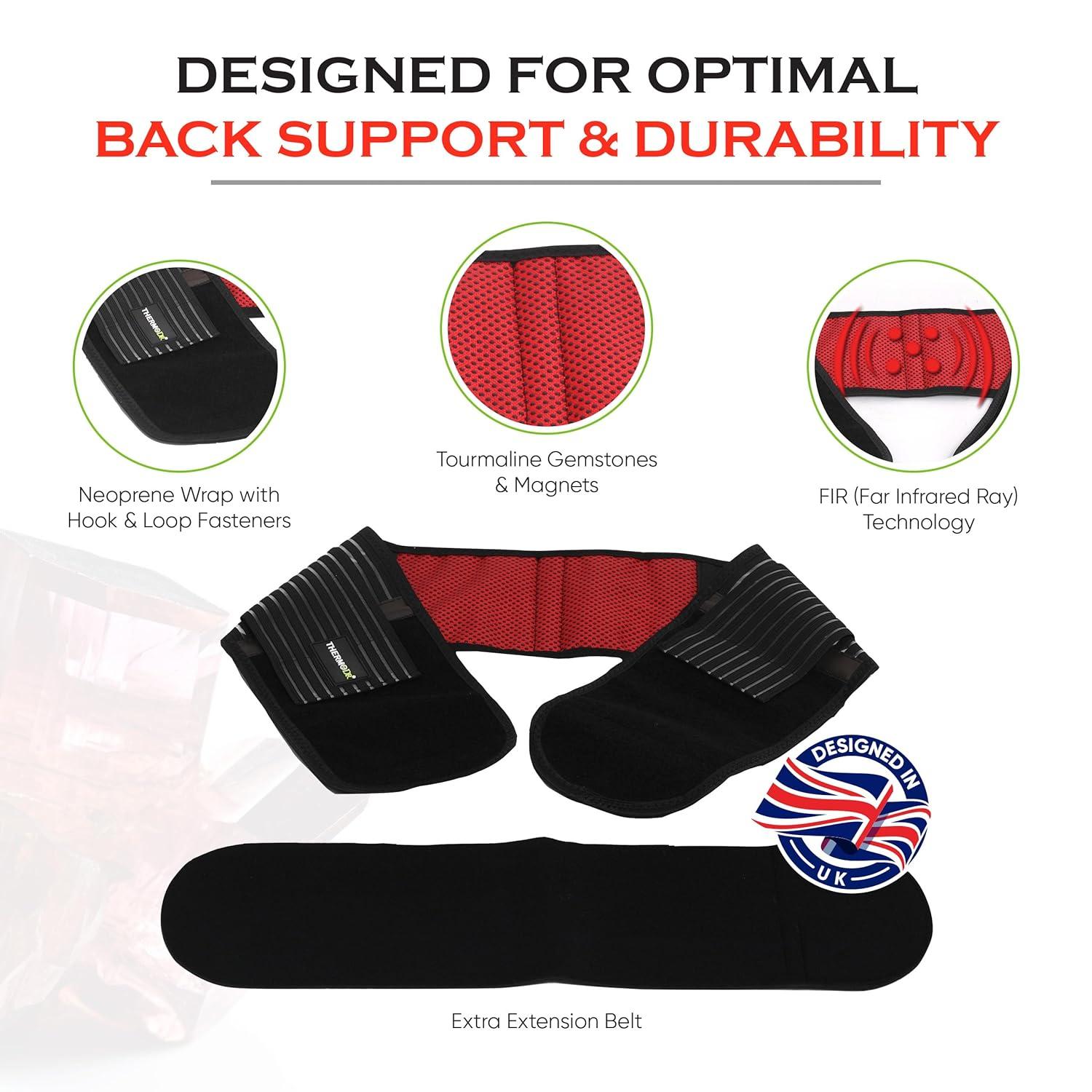 ThermoDR Self-Heating Back Support Belt with Infrared Technology ...