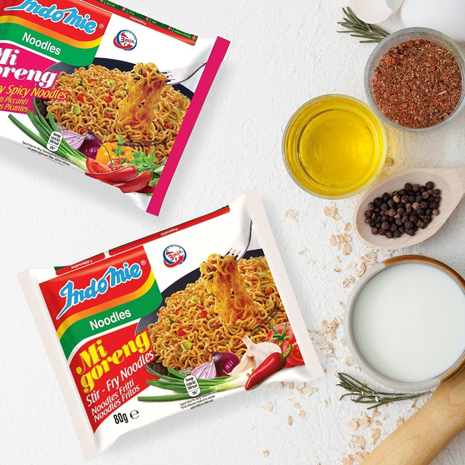 Indomie Instant Noodles Customised 40-Pack / 4 Flavours x 75-80g ...