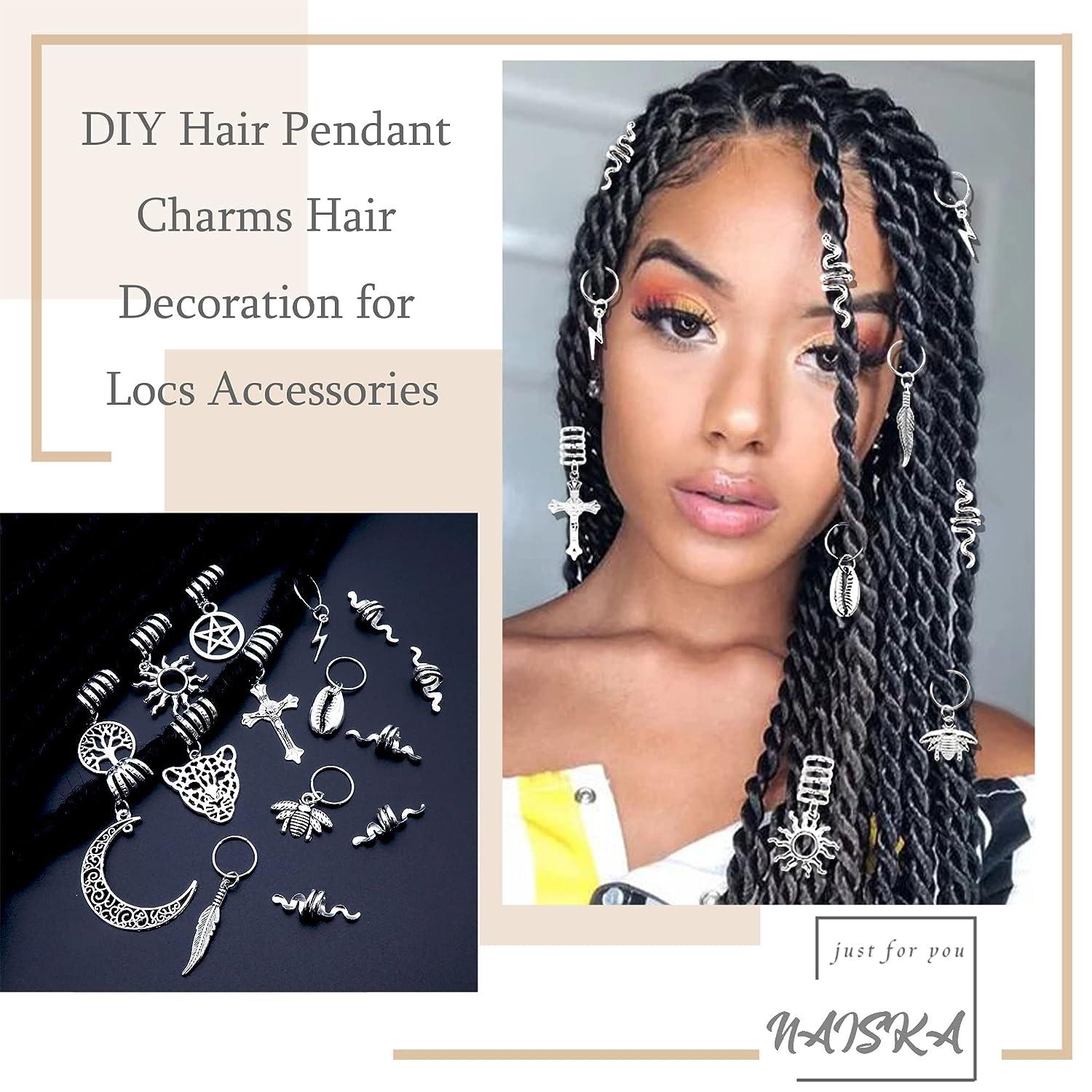 Silver Dreadlock Beads