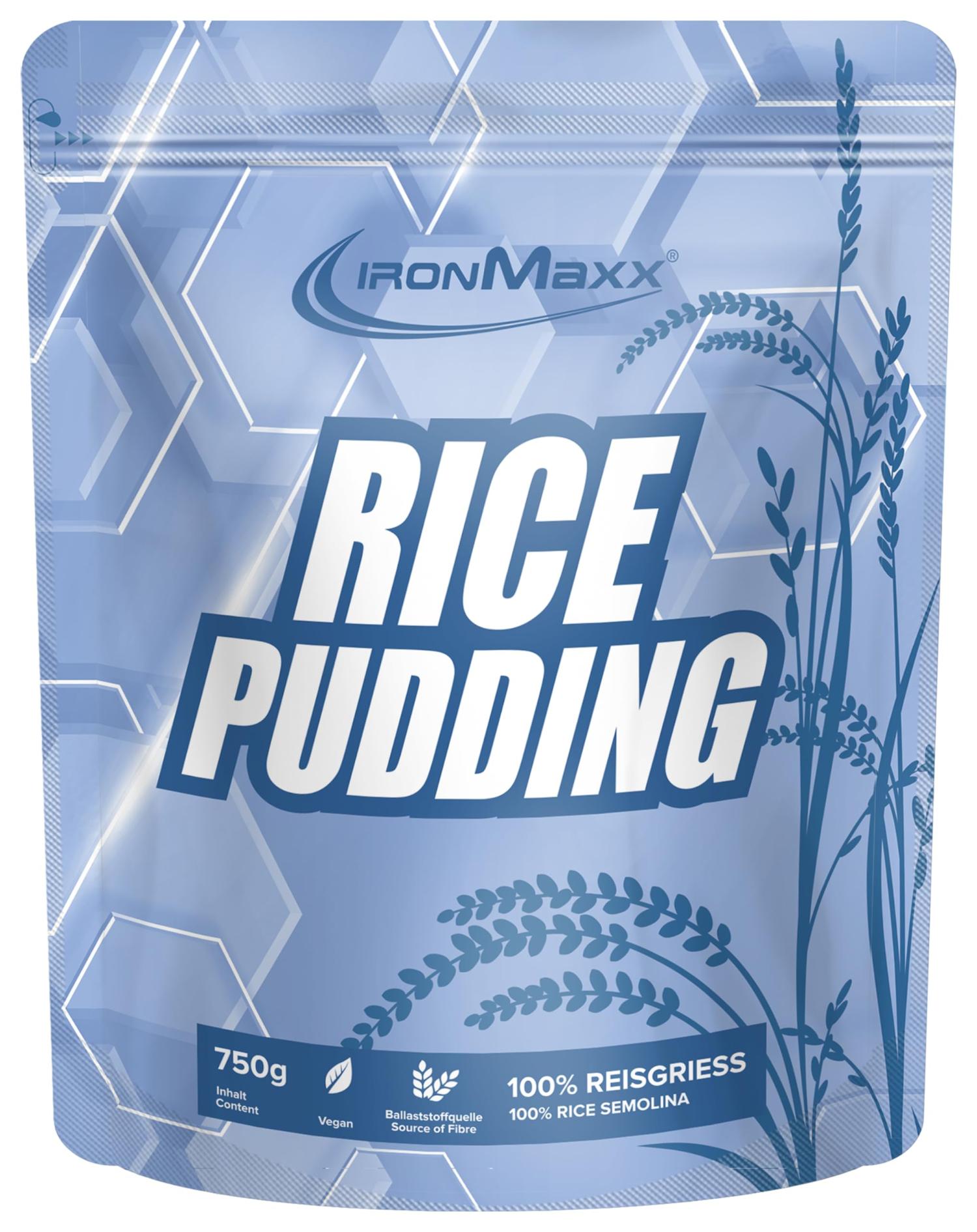 Ironmaxx Rice Pudding 750g - High-Quality Vegan Instant Rice Flour ...