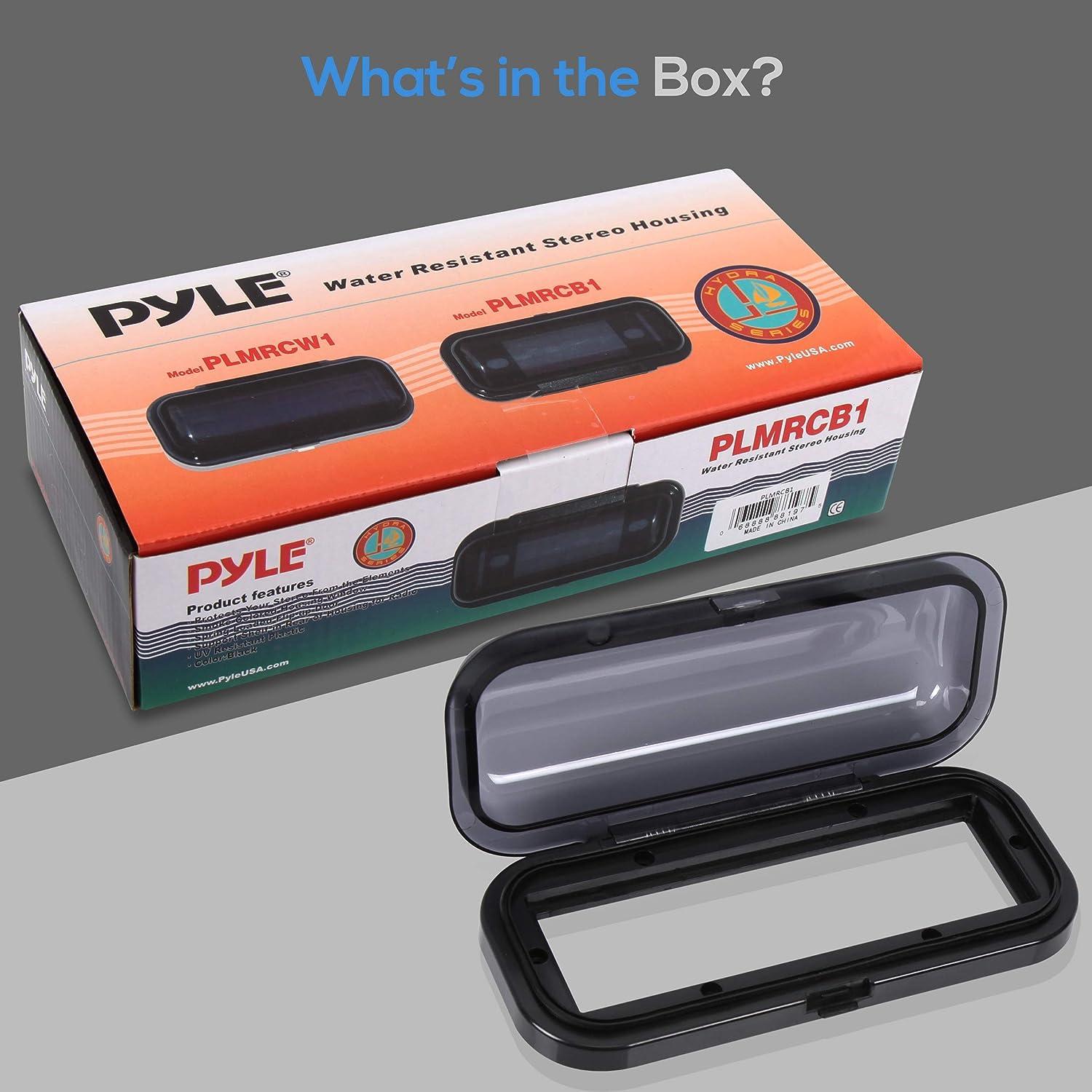 Pyle PLMRCB1 Water Resistant Marine Stereo Cover - Smoke Colored Boat ...