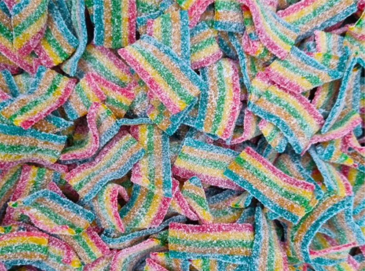 1kg Fizzy Rainbow Bites Sweets Candy Pick & Mix Sweets Selection ...