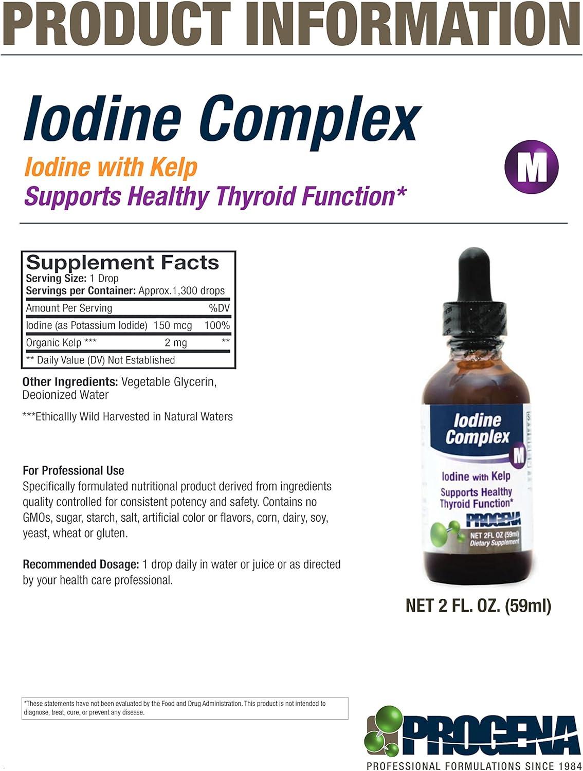 Progena Meditrend Iodine Complex 2 oz - Essential Thyroid Support | Buy ...