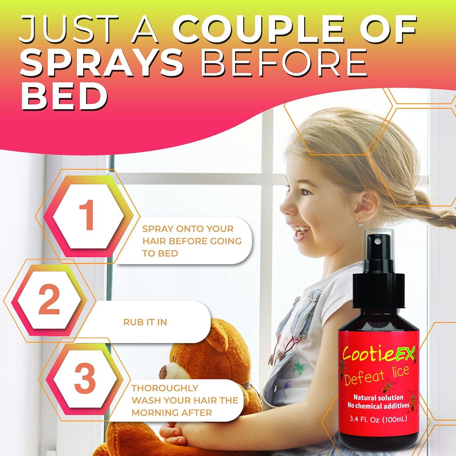 Anti Lice Defense Spray - Cootieex 100ml | Natural DEET-Free Repellent ...
