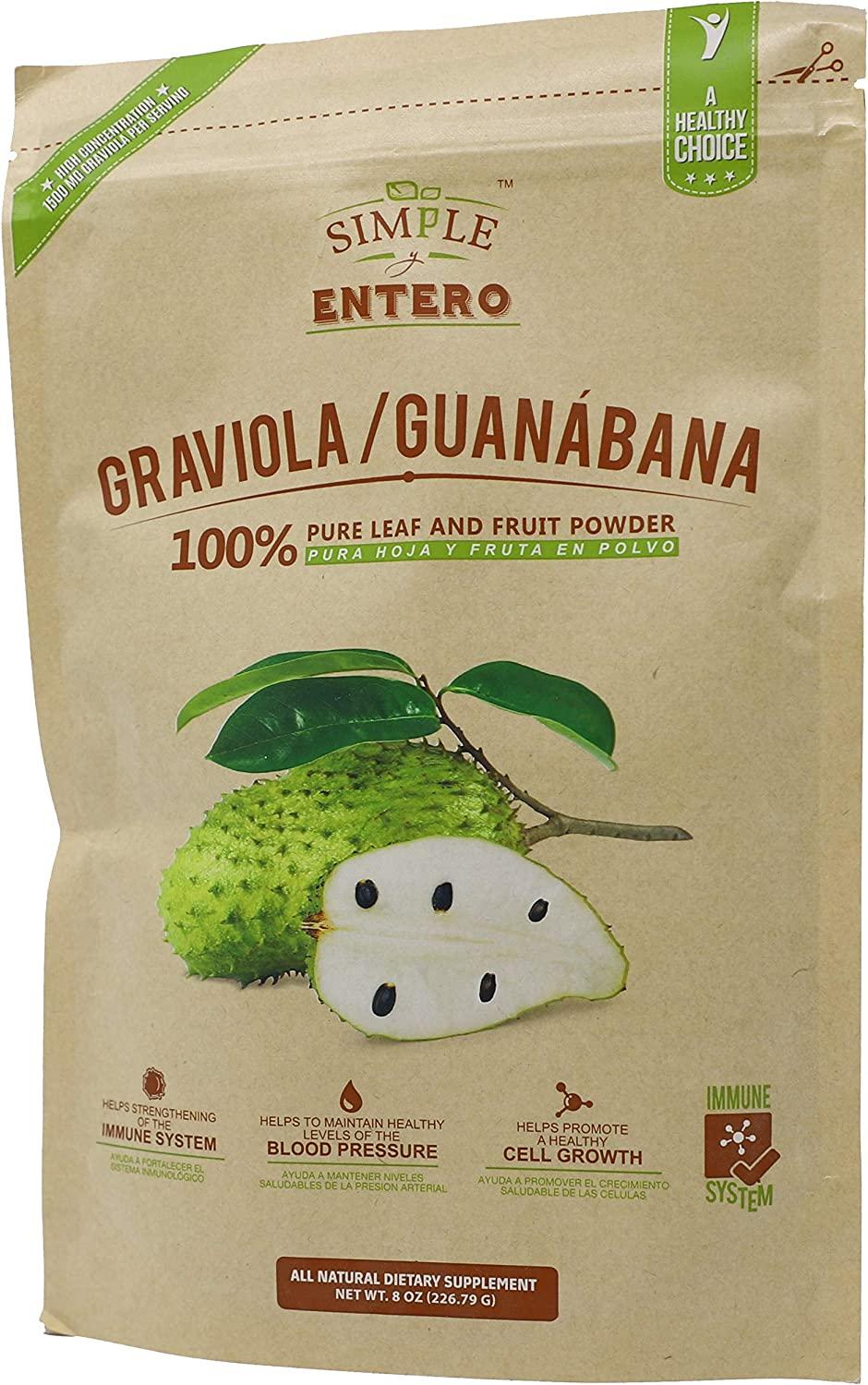 Pure Graviola/Guanabana Leaf Powder 8 Oz Bag - Immune System Booster ...