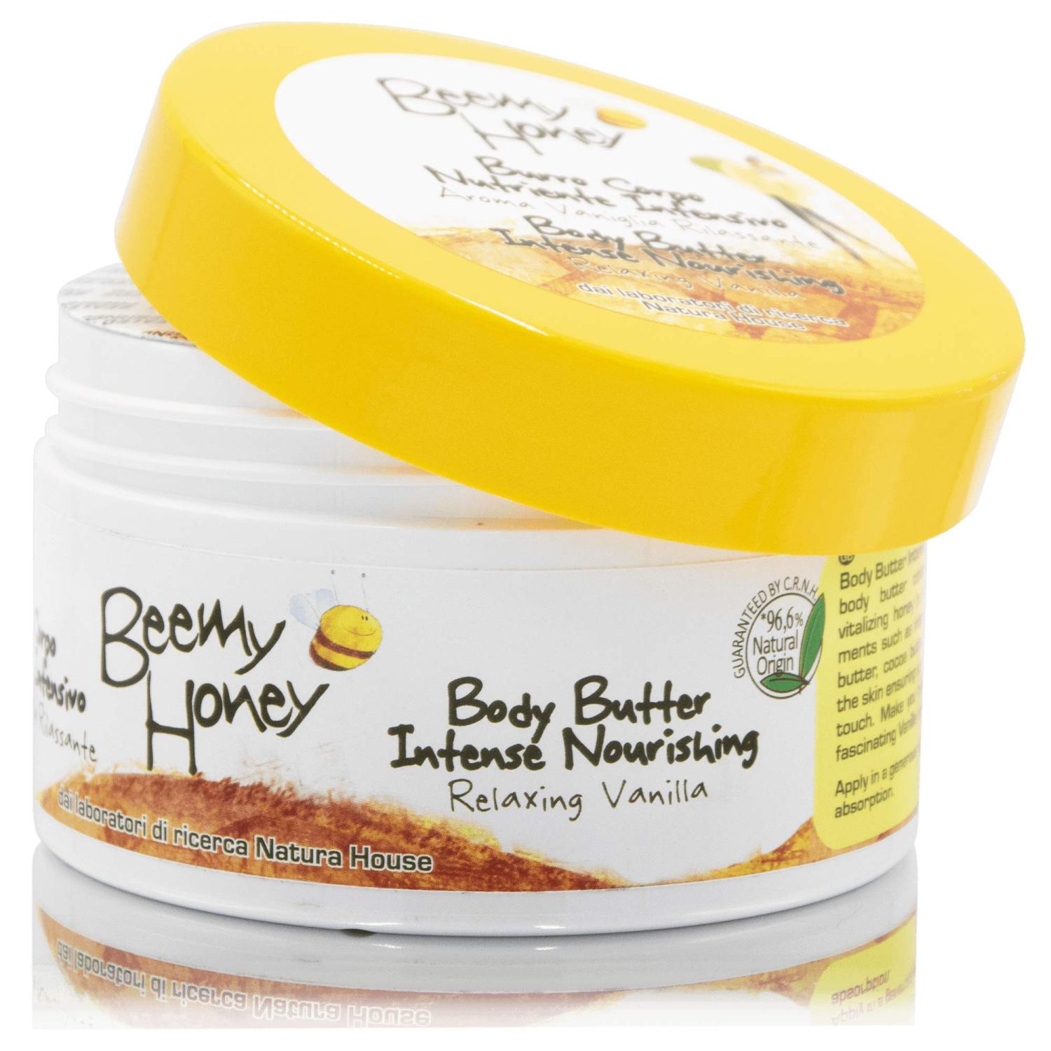 Beemy Honey Body Butter (200ml) Nourishing Honey Vanilla Body Cream for ...