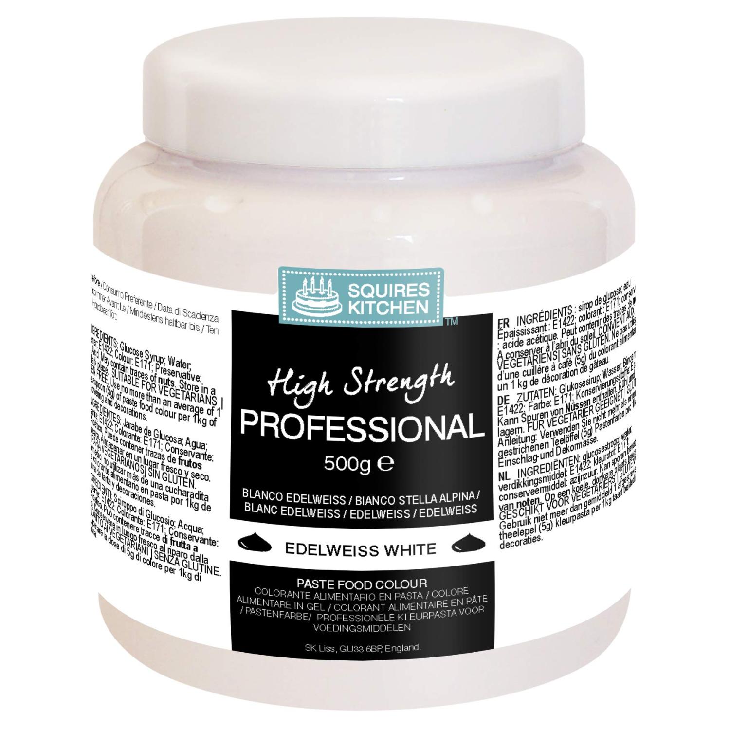 Squires Kitchen Edelweiss White High Strength Edible Food Colour Paste ...