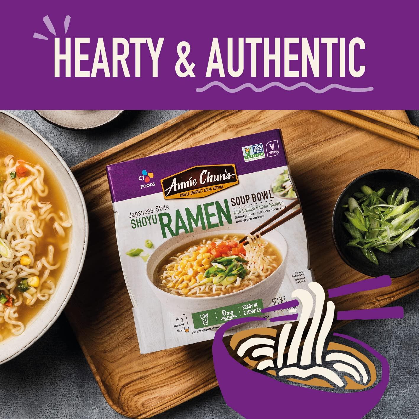 Annie Chun's - Noodle Soup Bowl Shoyu Ramen Flavor Instant ...