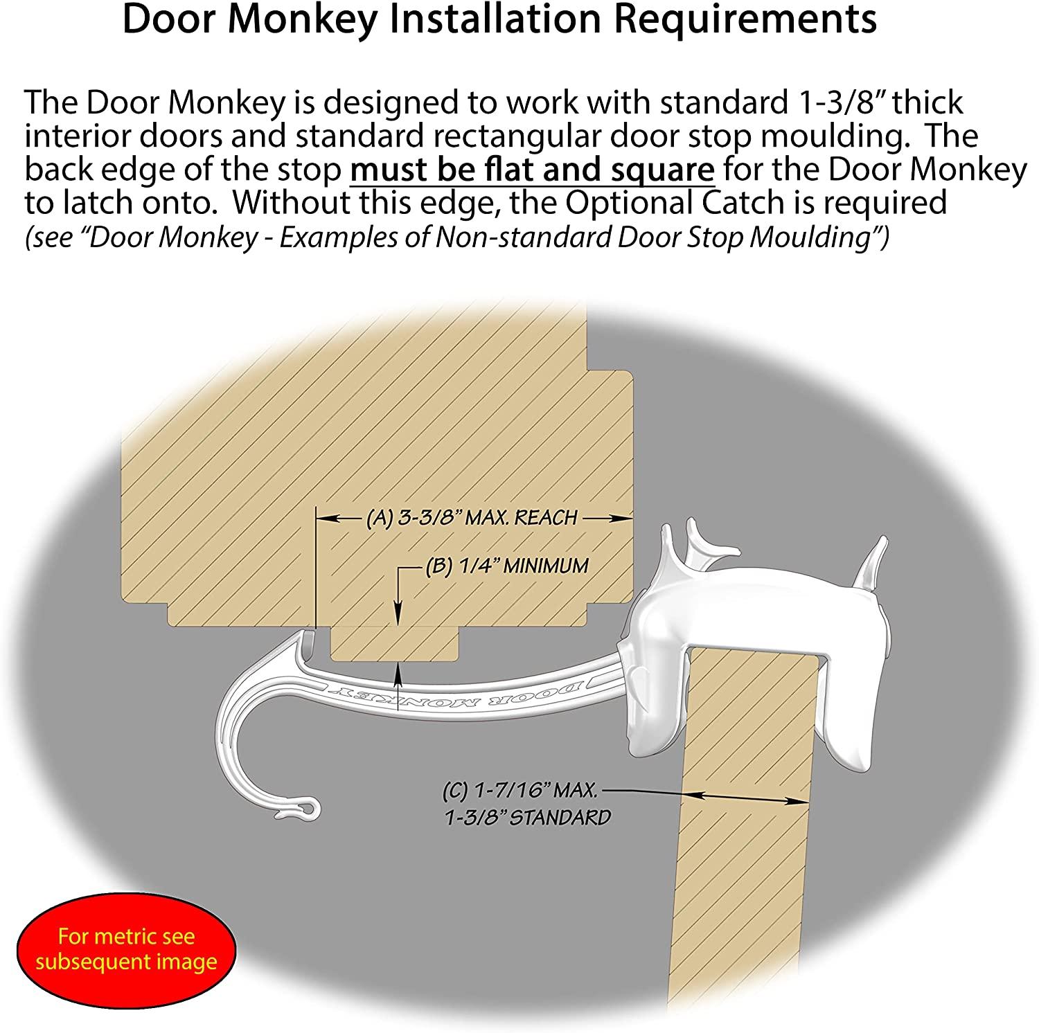 DOOR MONKEY Child Proof Door Lock & Pinch Guard - For Door Knobs ...