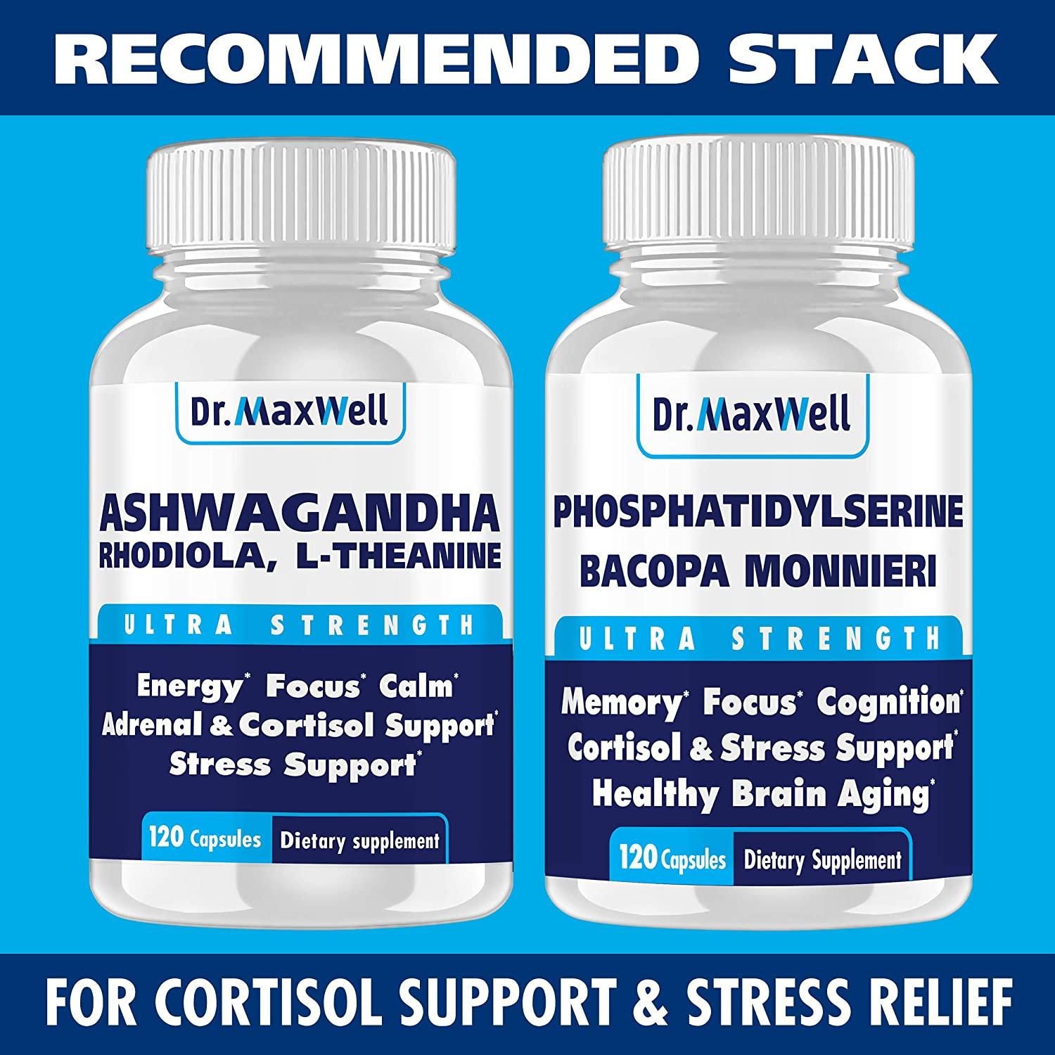 Cortisol Manager & Blocker with Ashwagandha Rhodiola - Adrenal ...