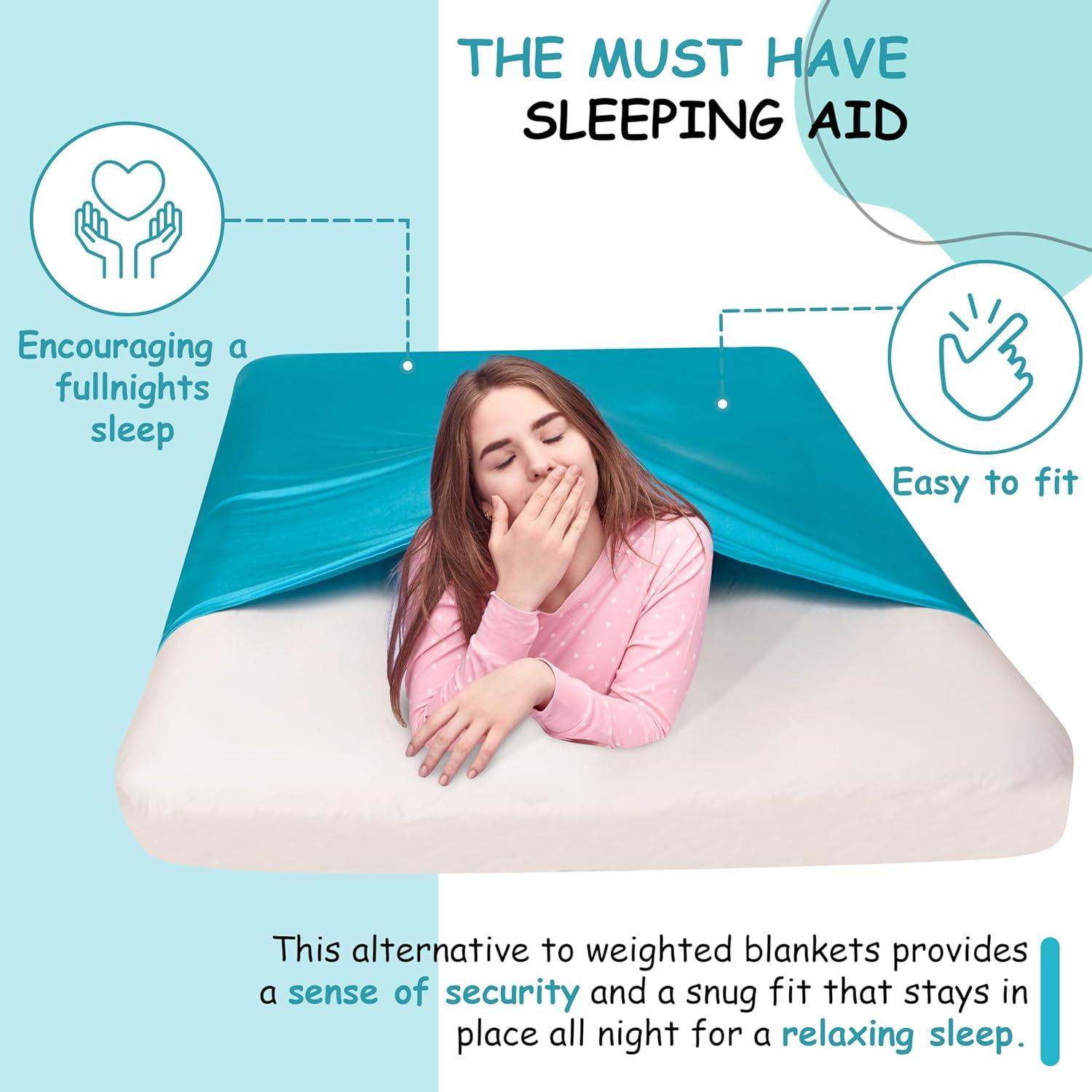 Sentire-Sensory UK Compression Bed Sheet - Double Blue - Autism ...