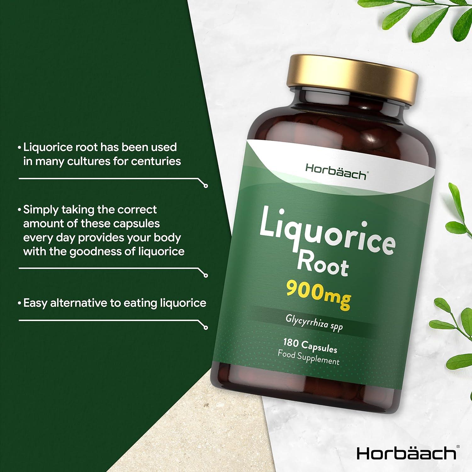 Liquorice Root Extract 900mg Capsules - Pure Licorice Root Powder ...