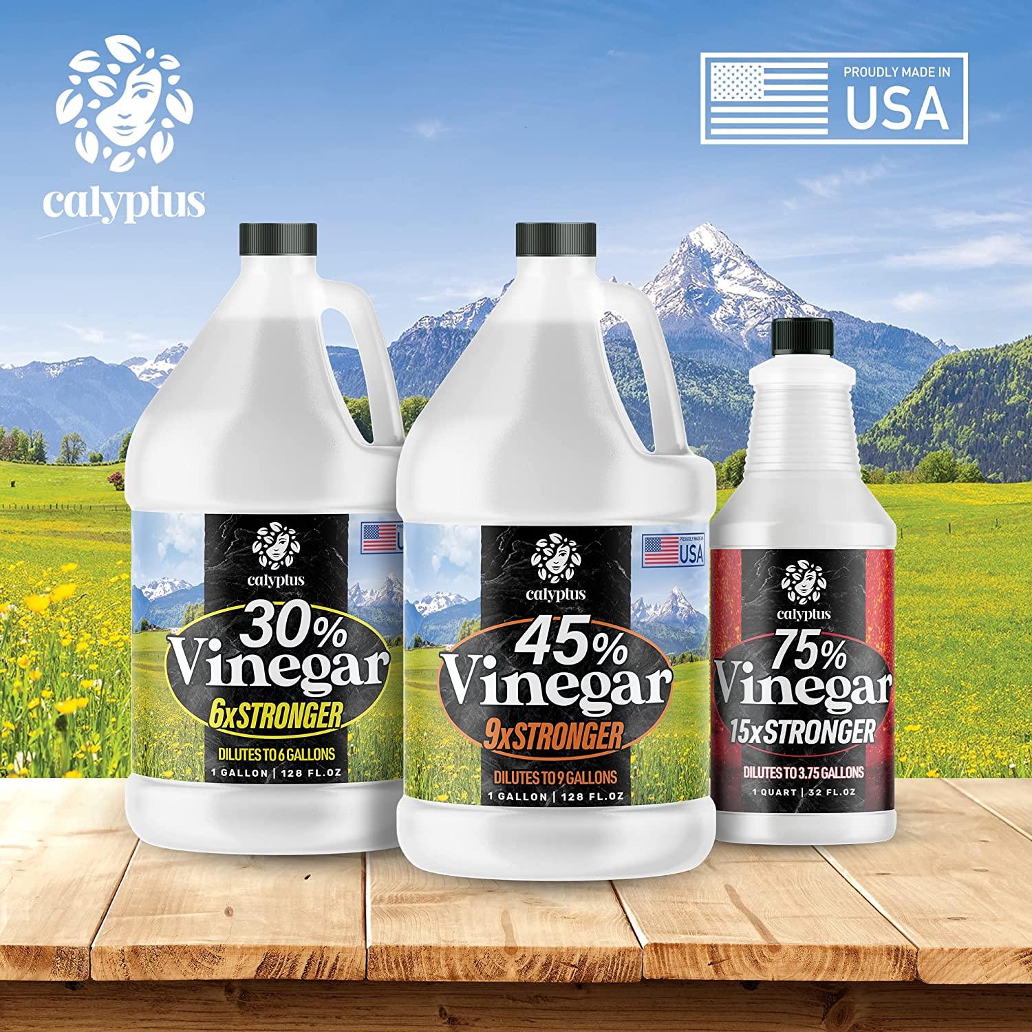 45% Pure Super Concentrated Vinegar - 1 Gallon (128 Fl Oz) - Industrial ...