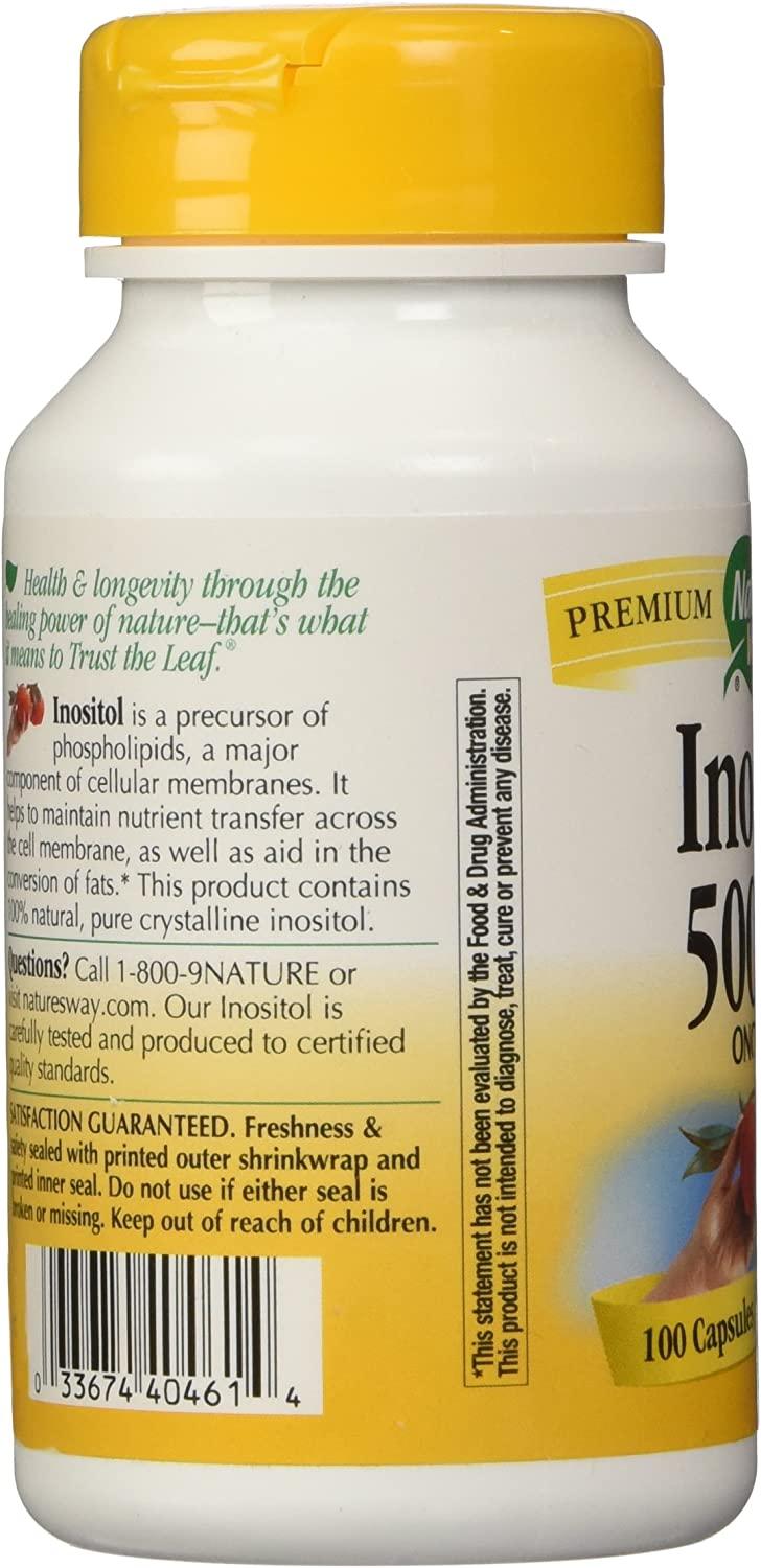 Buy Nature's Way Inositol 500 mg - 100 Capsules for Optimal Health ...