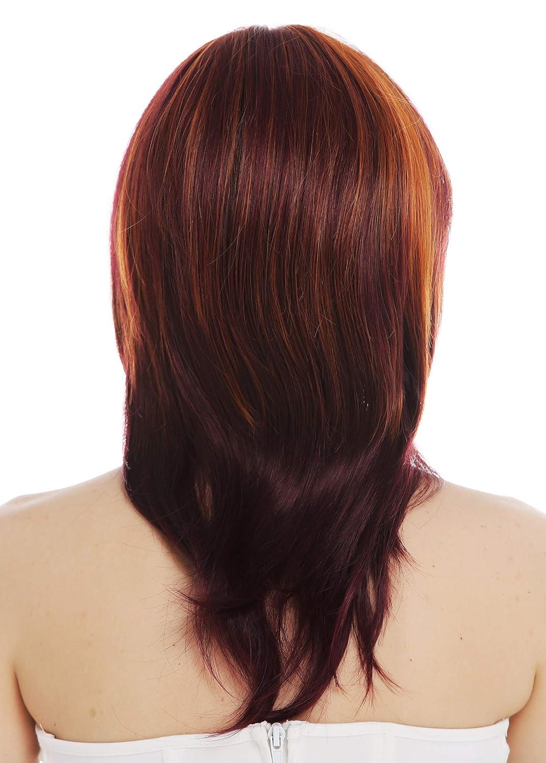 WIG ME UP TYM-165-MT-330 | Monofilament Medium Length Straight Red Mix ...