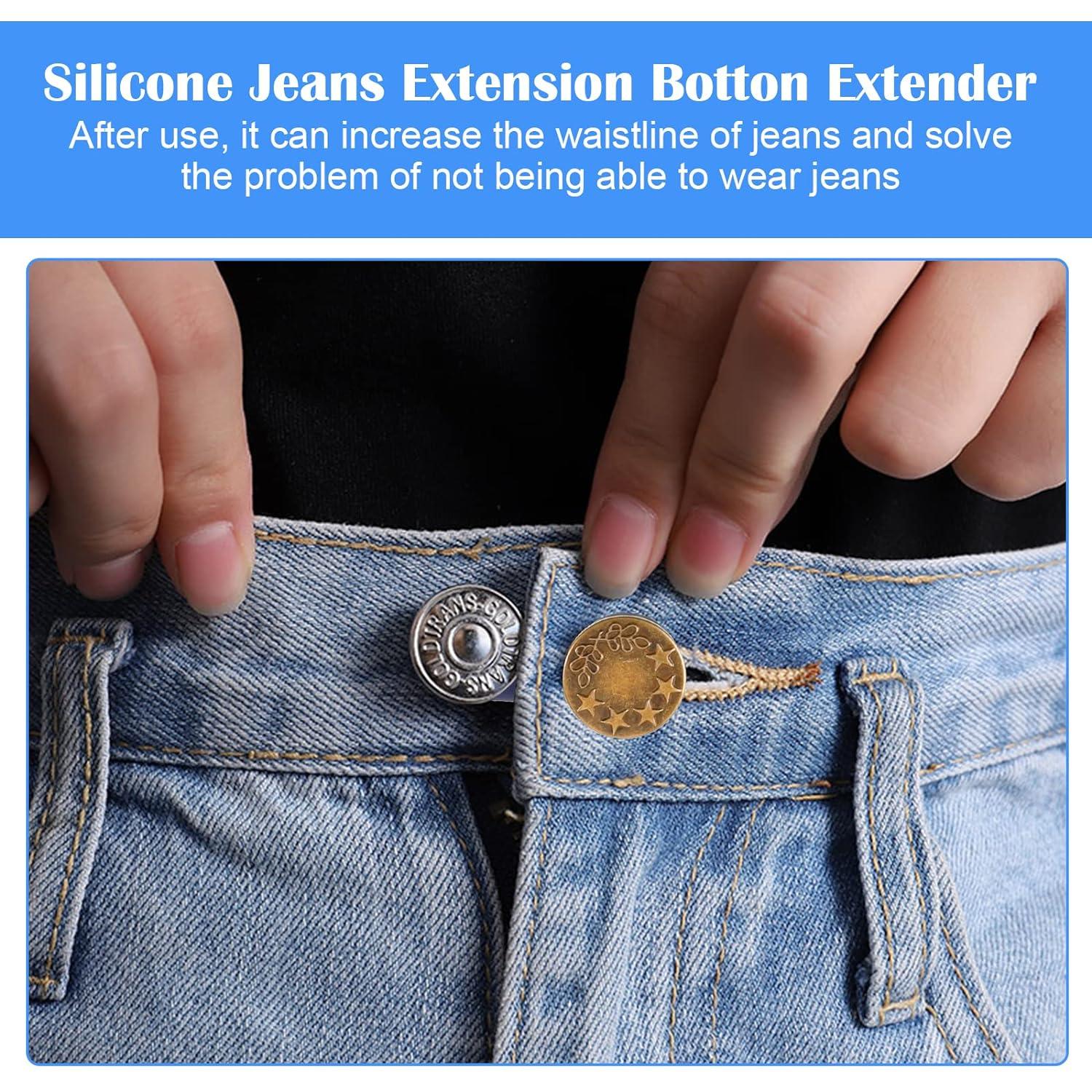 8 Pcs Button Waist Extender Set for Jeans, Trousers, Pants, Shirts ...