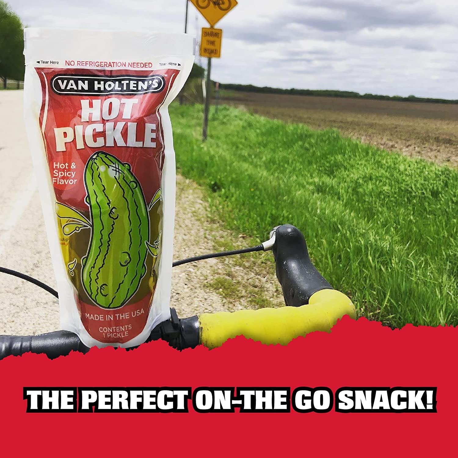 Van Holten's Jumbo Hot Pickle-In-A-Pouch - 12 Pack | Spicy Pickle Snack ...