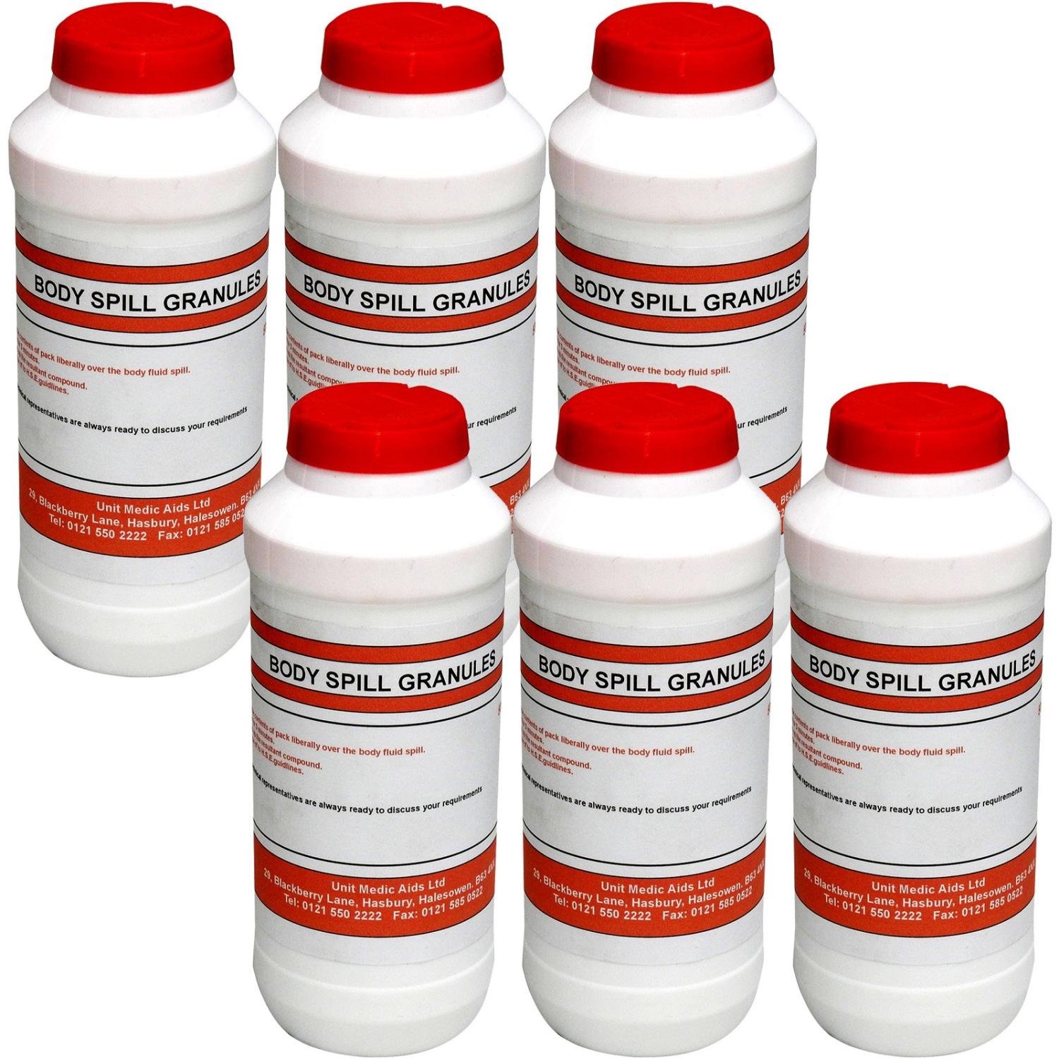 Qualicare Blood Body Fluid Spill Vomit Emergency Absorbent Granules 6 x ...