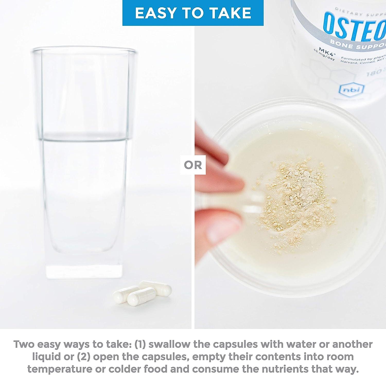 NBI Osteo-K Bone Support | Vitamin D & K Complex with Calcium Citrate ...