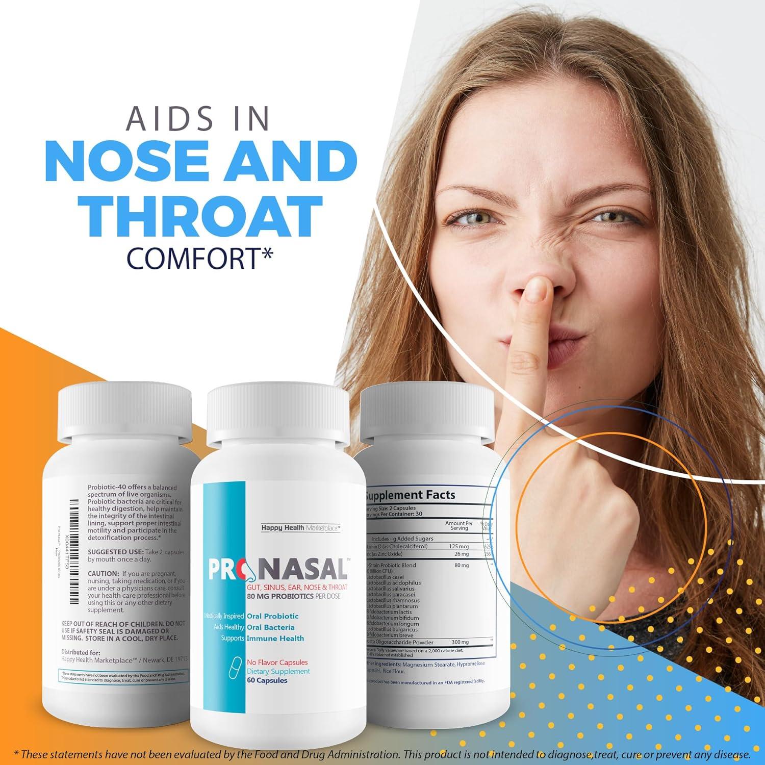 Pro Nasal - Best Sinus Support Supplement | Natural Sinus Probiotic for ...