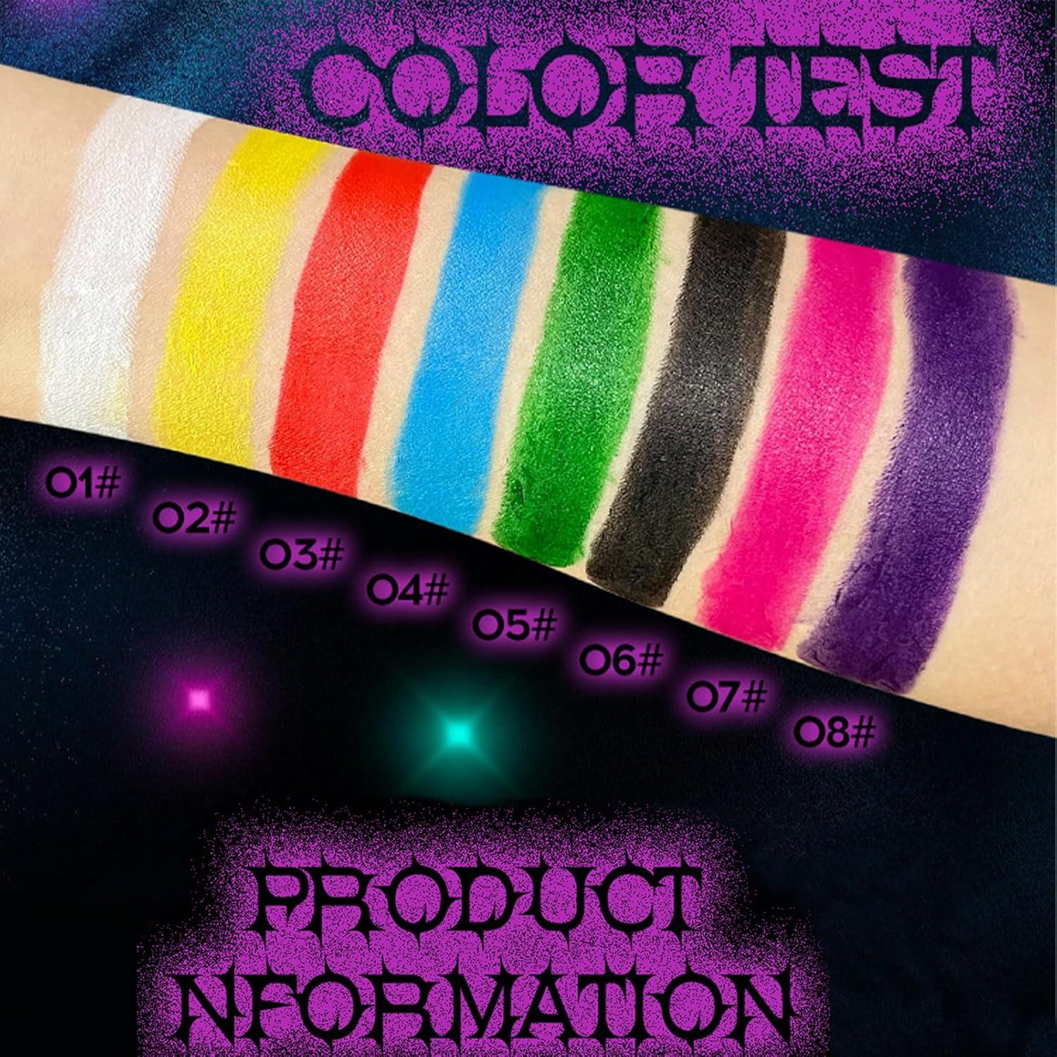 4 Colors Matte Soft Mist Halloween Vampire Lipstick & Face Body Paint ...