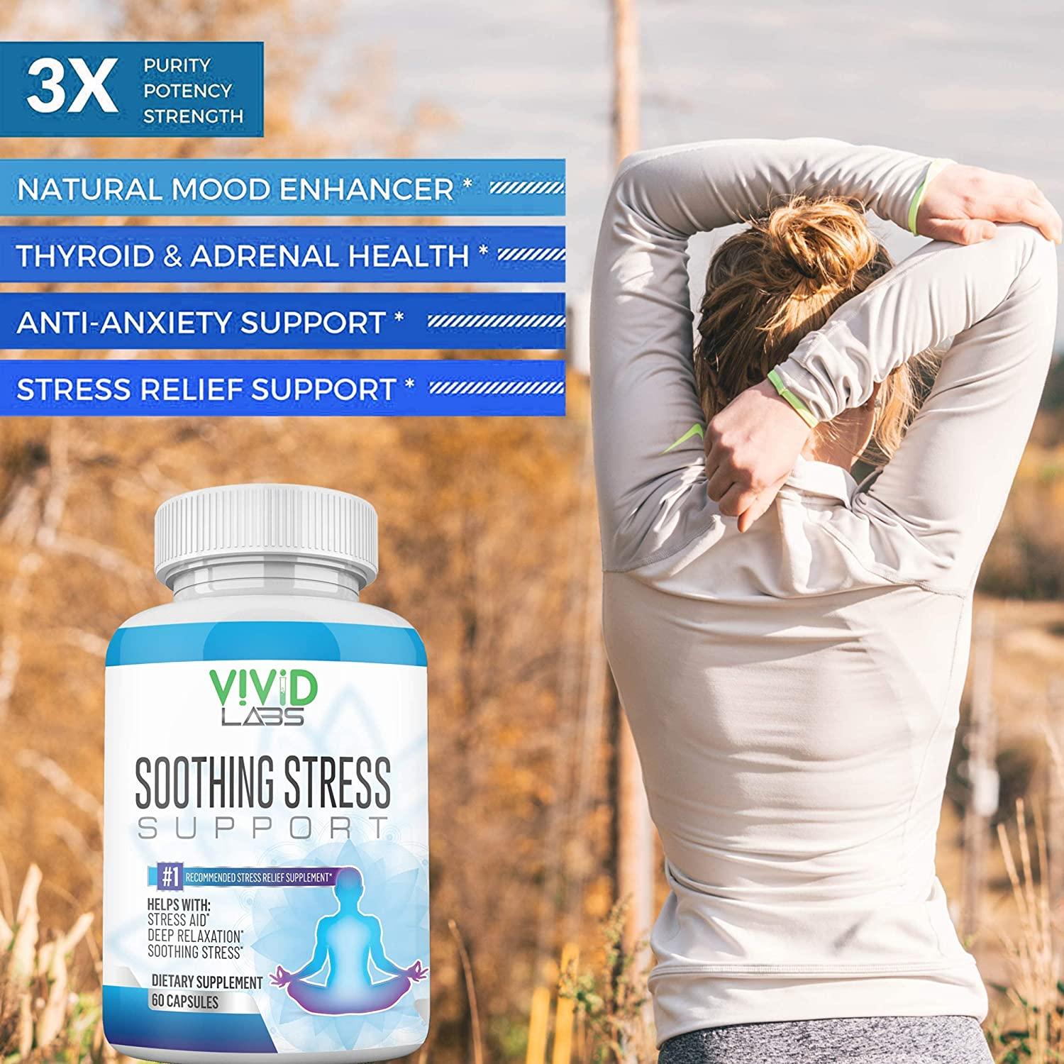 Soothing Stress Natural Calming Support | Promotes Focus & Balanced ...
