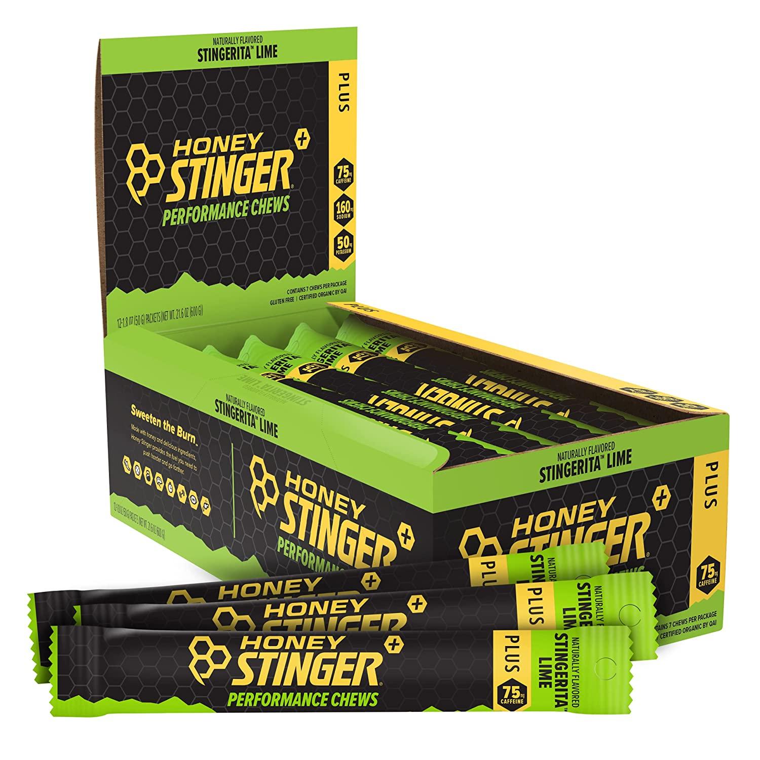 Honey Stinger Stingerita Lime Energy Chews | Gluten-Free with Caffeine ...