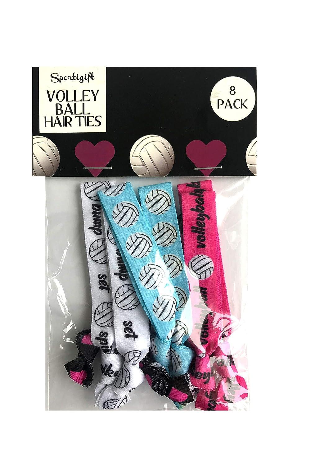 8 Piece Volleyball Gift Hair Ties - Team & Teen Girls Accessories | Buy ...