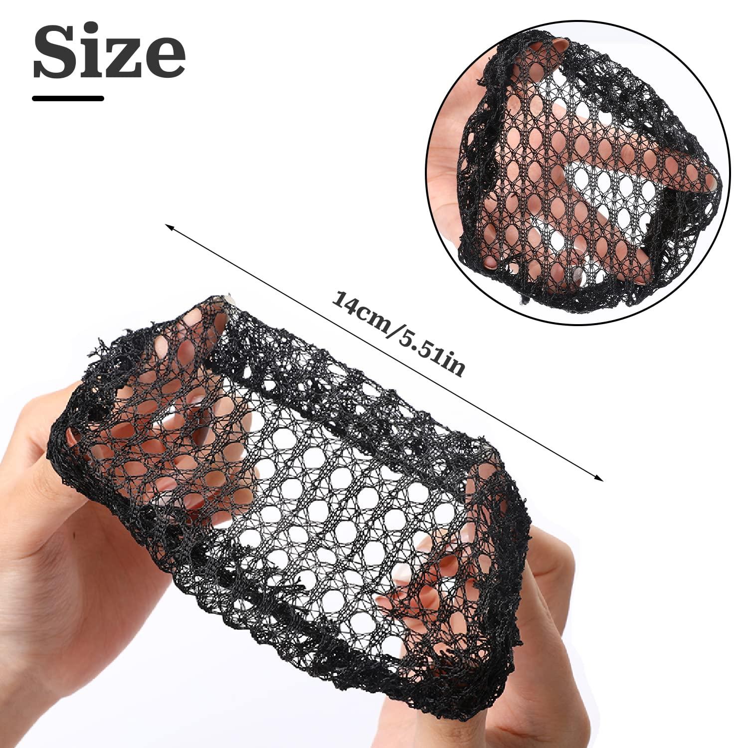 8PCS Ballet Hair Nets for Women and Girls | Elastic Mesh Hair Bun ...