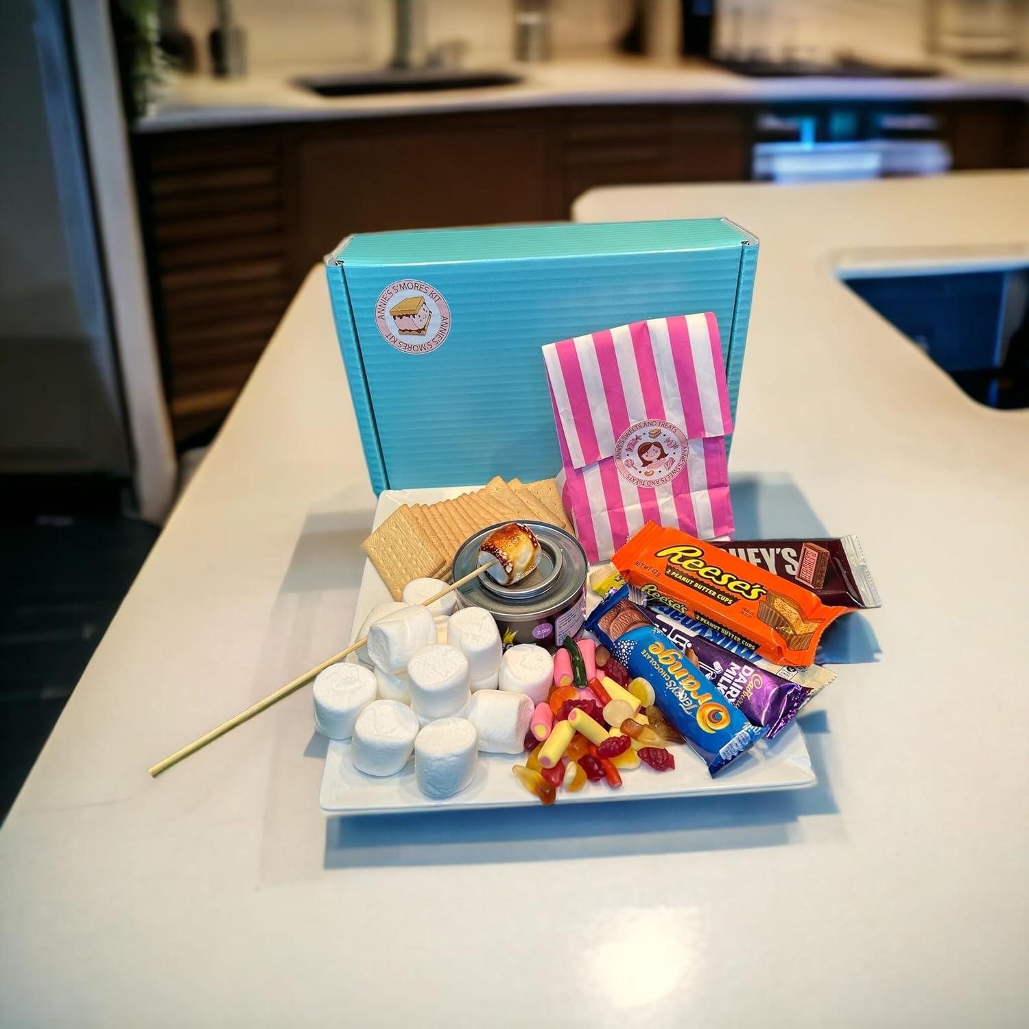 Luxury Marshmallow S'mores Toasting Kit - Perfect for Birthday, Xmas ...