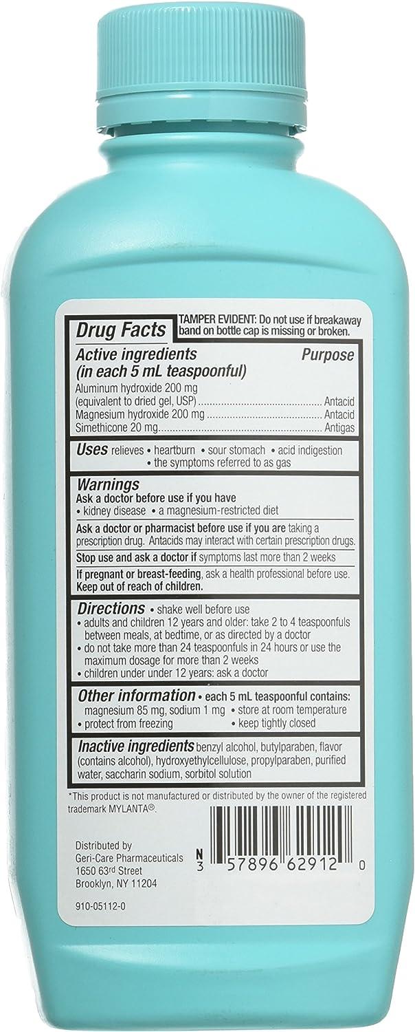 Gericare Geri-Lanta Antacid/Antigas-12 oz Liquid - Fast Relief for ...
