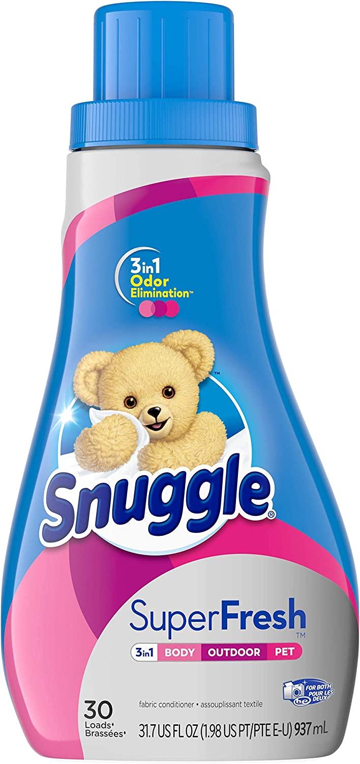 Snuggle Plus Super Fresh Liquid Fabric Softener - Spring Burst - 31.7 ...