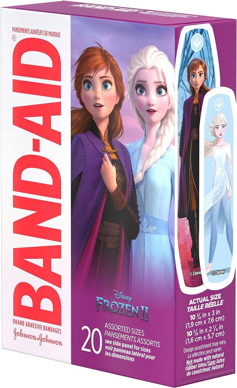 Band-Aid Brand Disney Frozen Adhesive Bandages - Assorted Sizes 20 ...