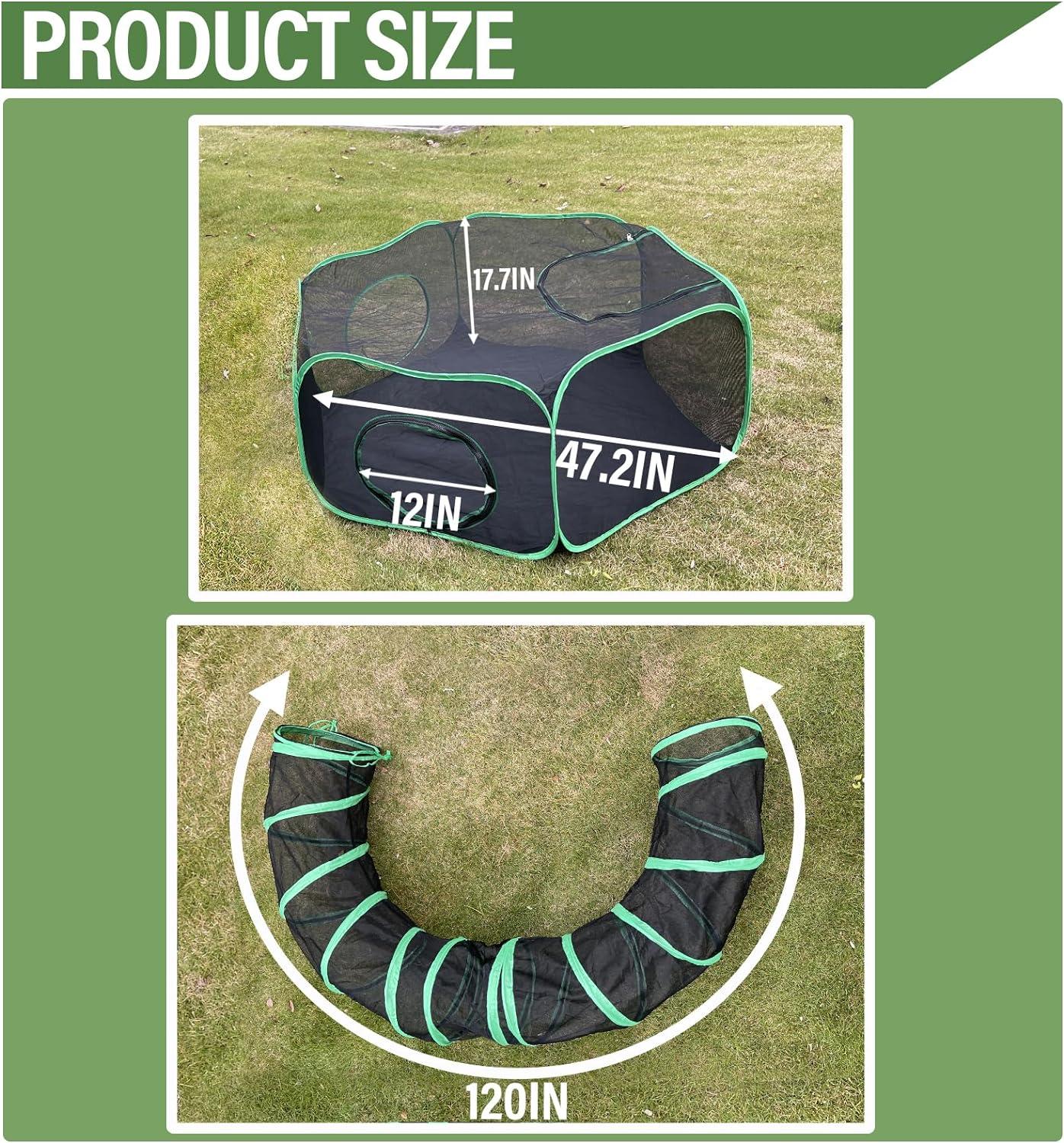 Pawtenda Outdoor Cat Enclosures for Indoor Cats Portable Cat Tents for ...