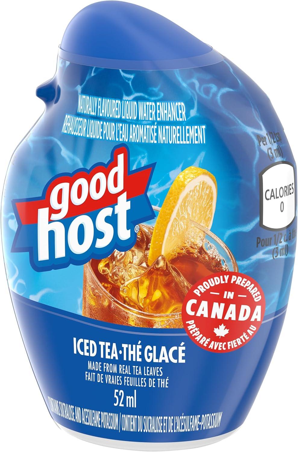 GOOD HOST Iced Tea Naturally Flavoured Liquid Water Enhancer 52 ml ...
